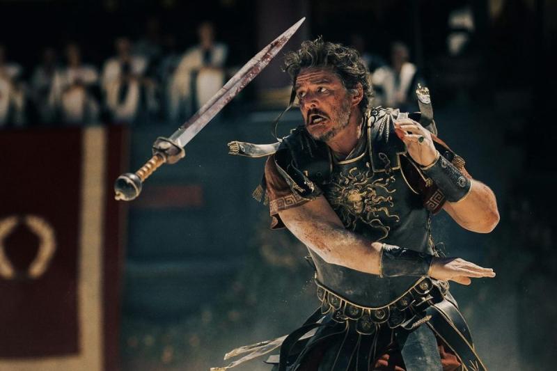 Publican primeras fotos de Pedro Pascal en "Gladiador 2" | 13.cl